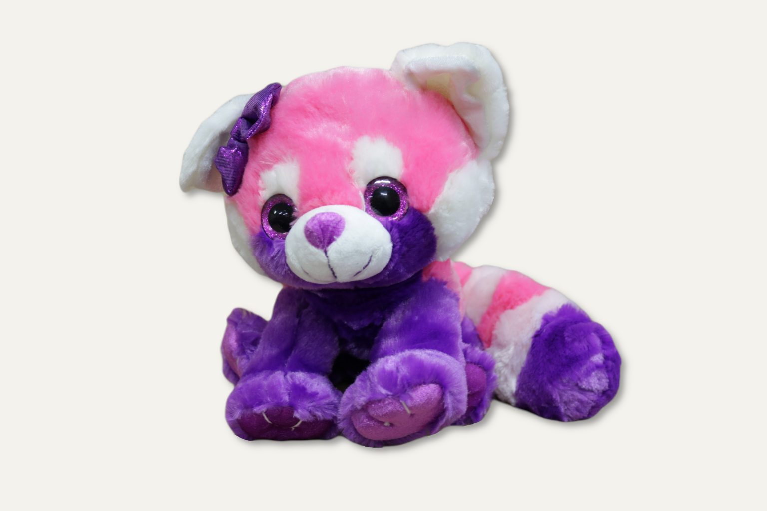 Plush red panda in pink - Boutique du Zoo de Granby