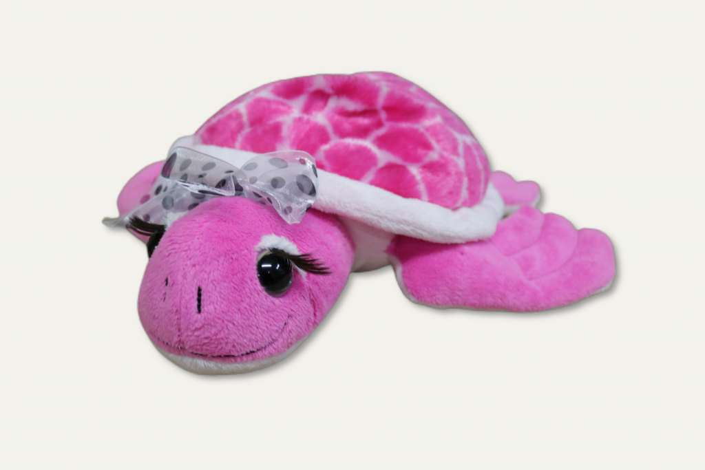 Plush turtle in pink - Boutique du Zoo de Granby